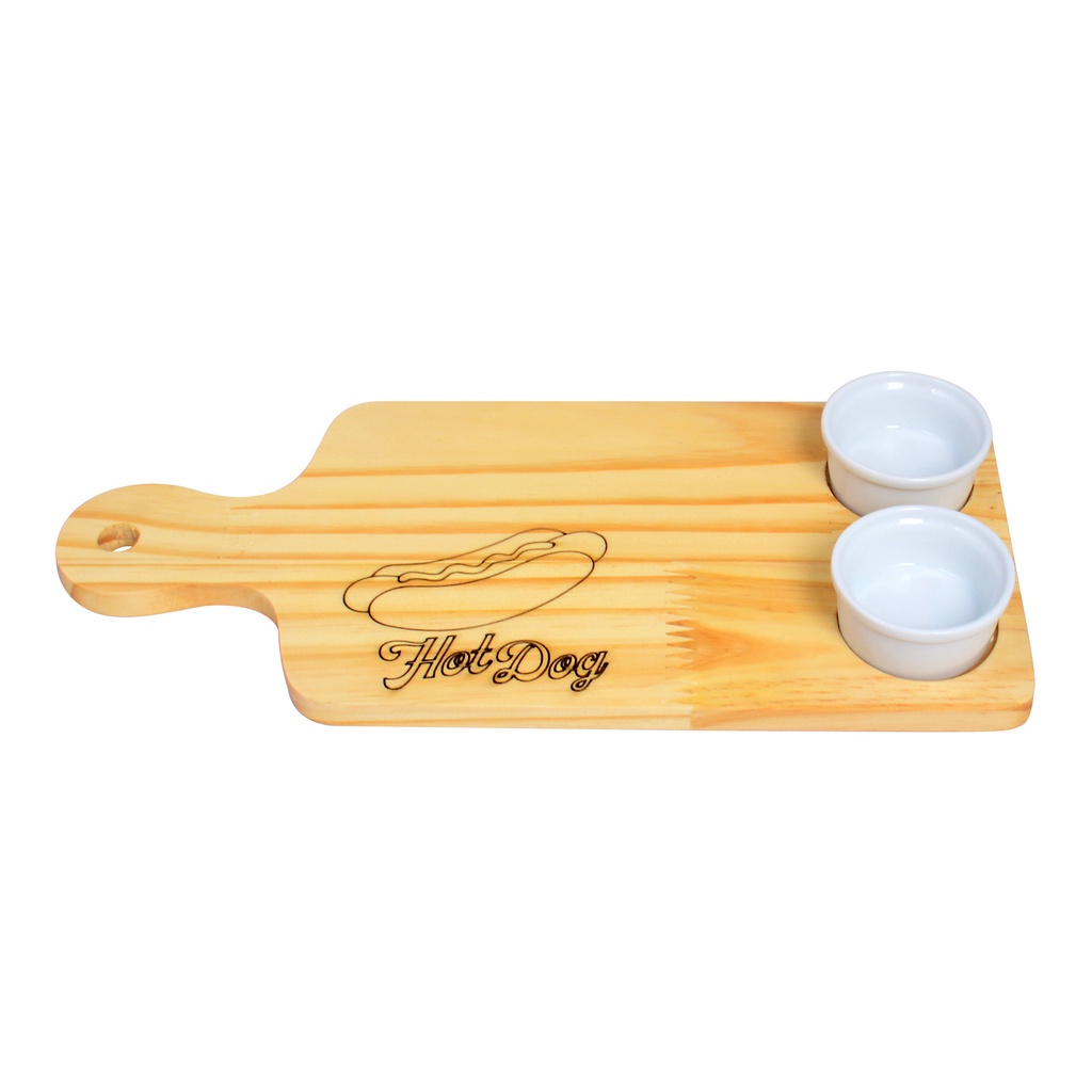 Tábua de madeira hot dog | Shopee Brasil
