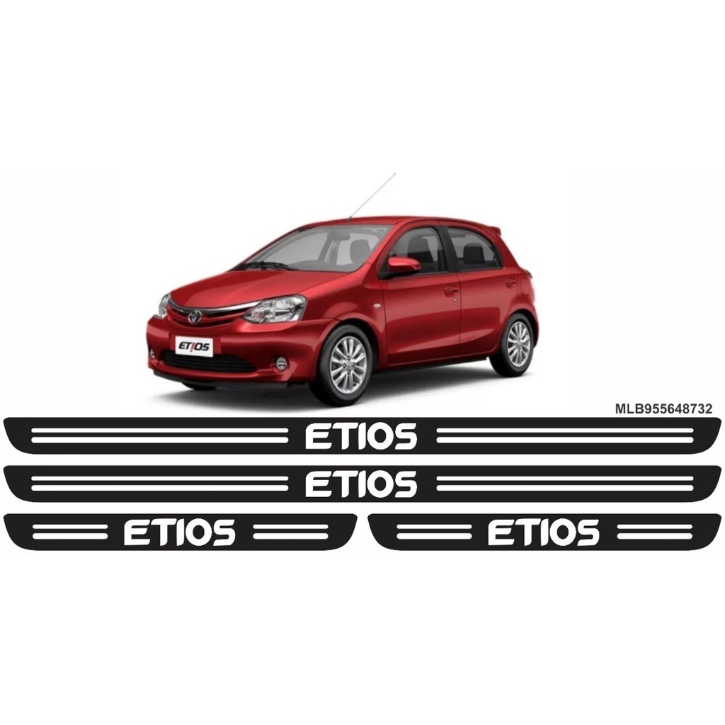 Adesivo Aplique Soleira Etios Escovado com Grafia | Shopee Brasil