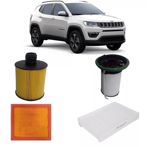Kit Filtros Jeep Compass 2.0 Diesel 2016 A | Shopee Brasil