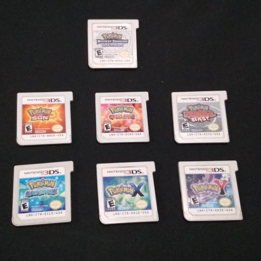 Jogos 3ds Pokemon/Pokemon X/Pokemon Y/Pokemon Omega Ruby/Pokemon Alpha Sapphire/Pokemon Sun ...