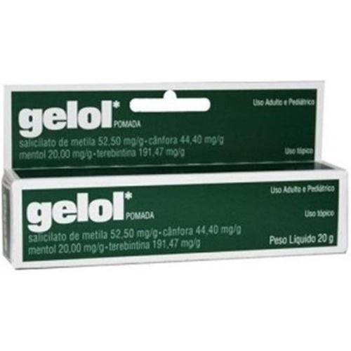 Gelol Pomada 20 Gramas | Shopee Brasil
