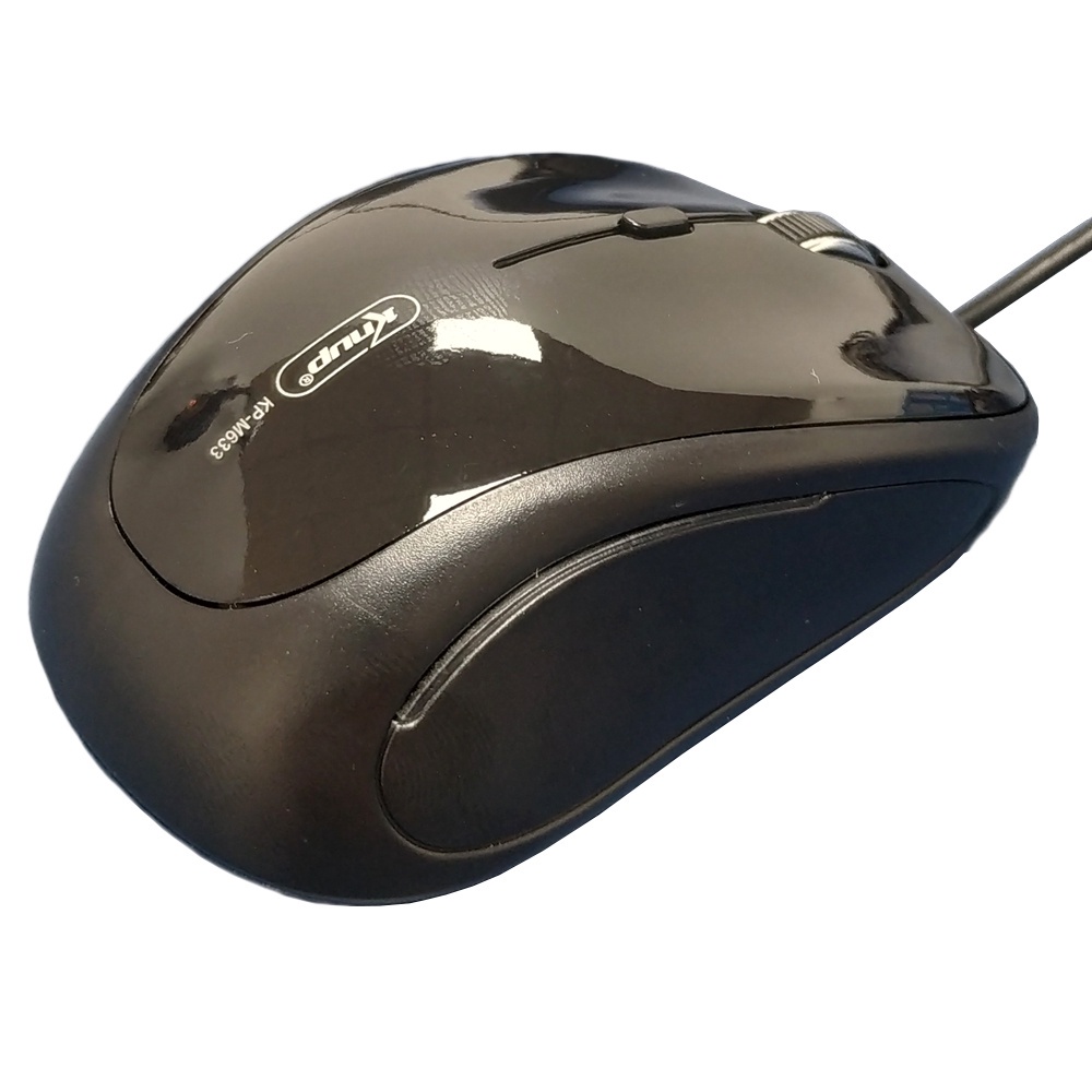 Mouse USB Básico KP-M633. Cor:Preto | Shopee Brasil