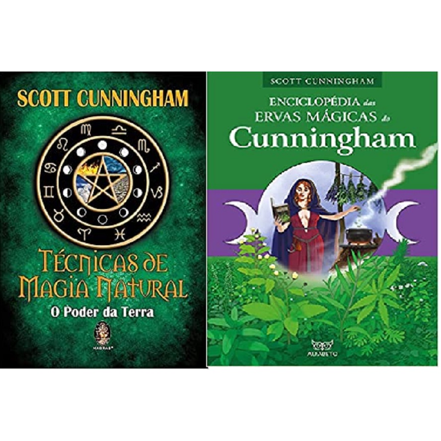 KIT 2 LIVROS Scott Cunningham Técnicas de magia natural O poder da ...
