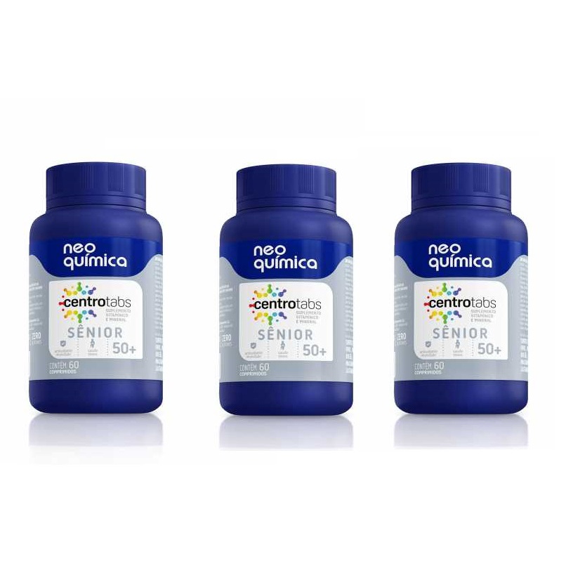 Kit 3x Centrotabs Senior 50+ Imunidade Energia 60 comprimidos | Shopee ...
