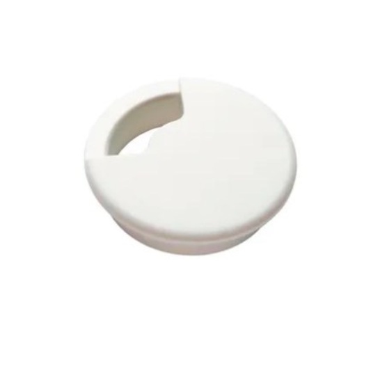 Passa Fio Cabo Mesa Computador 60mm Branco | Shopee Brasil