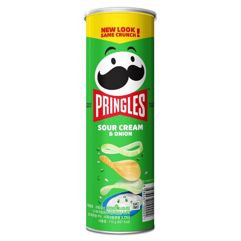 Batata Pringles Sour Cream & Onion 158gr | Shopee Brasil