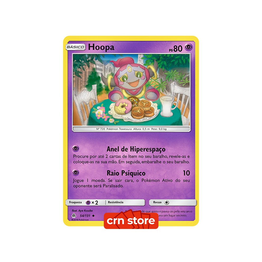 Carta Pokémon Mítico Hoopa Luz Proibida | Shopee Brasil