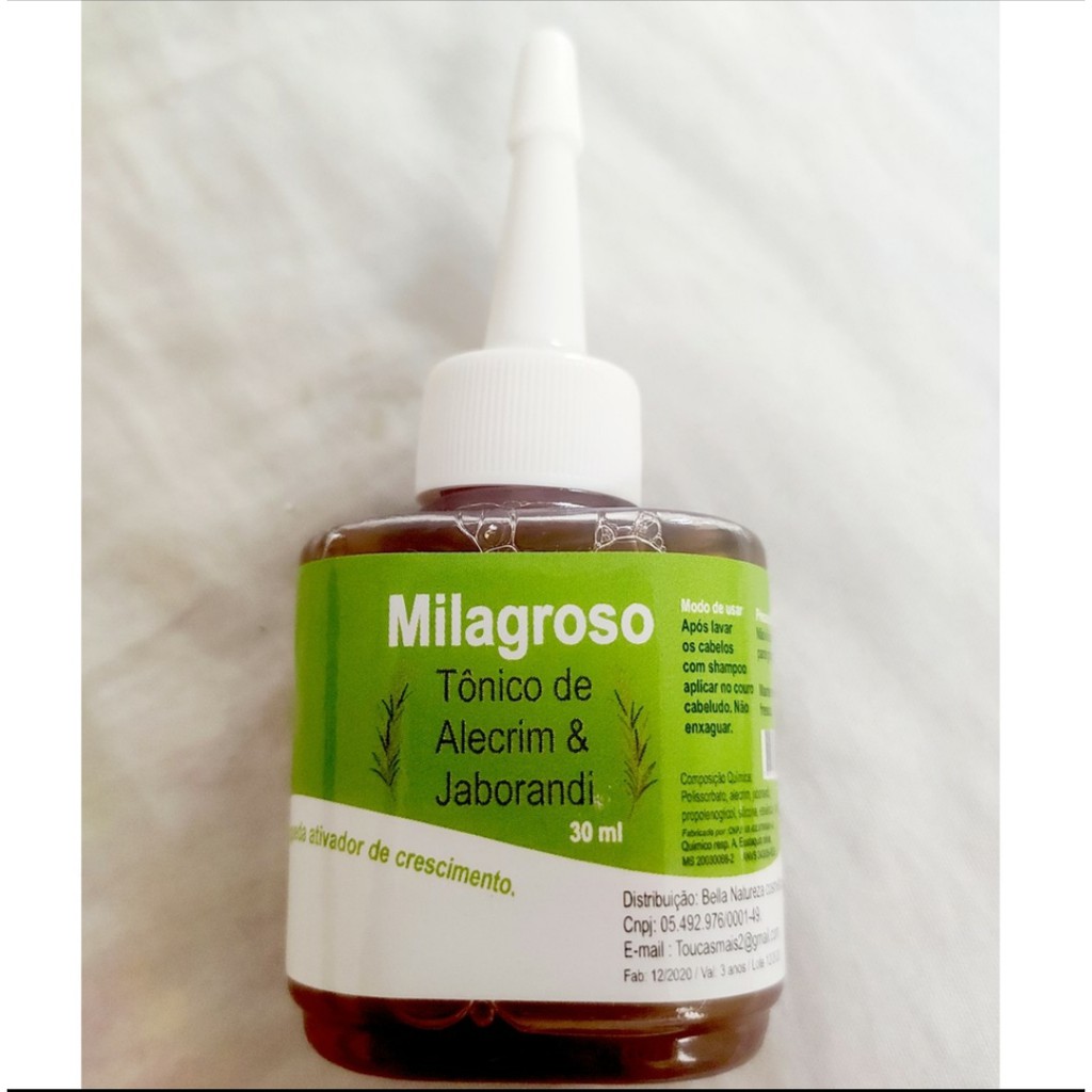 Tônico de crescimento capilar Jaborandi 30 ml | Shopee Brasil