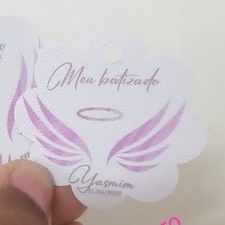 Tag batismo personalizado com nome para lembrancinhas 4,5cm corte ...