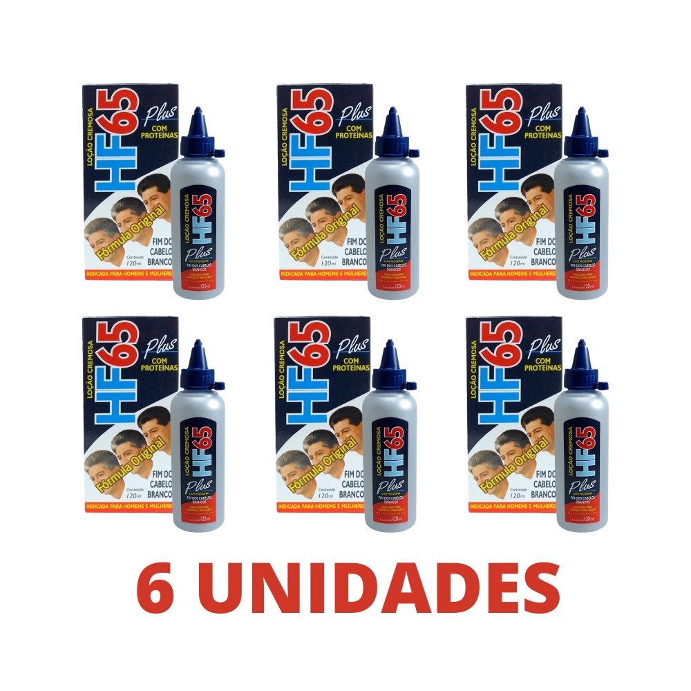 Kit com 6 Loção Cremosa Restauradora de Cor Capilar Pepilon Hf65 Plus ...