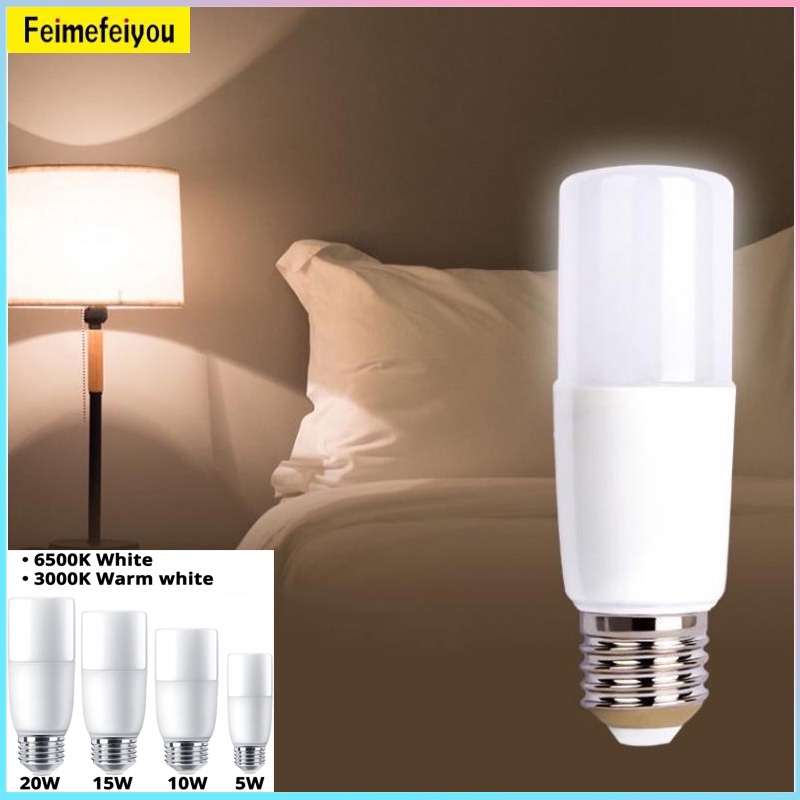 Lâmpada LED Mentol E27 3000K 6500K 20W Efeito De Iluminação Diurna ...
