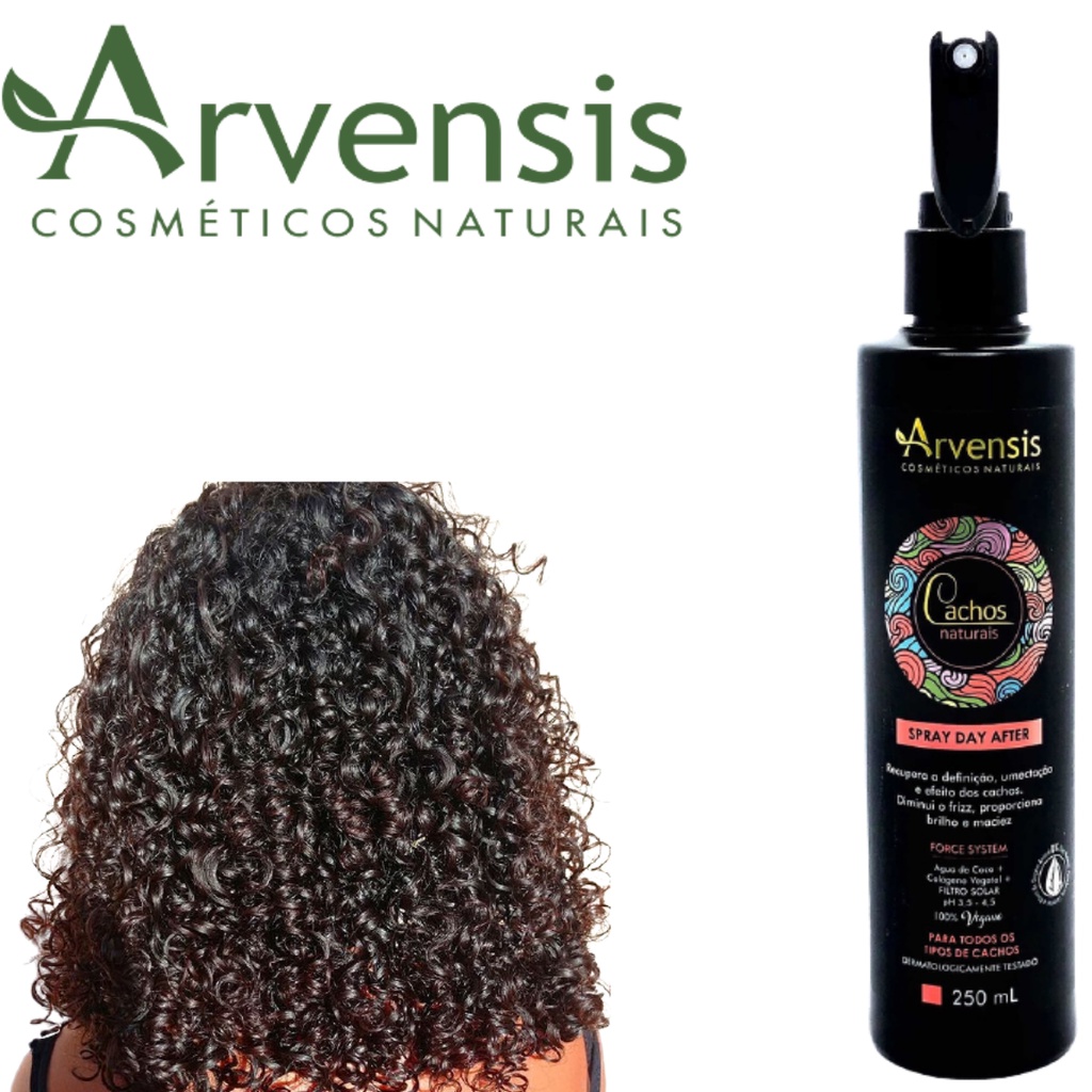 Spray ativador de cachos day after Arvensis 250 ml vegano, sem ...