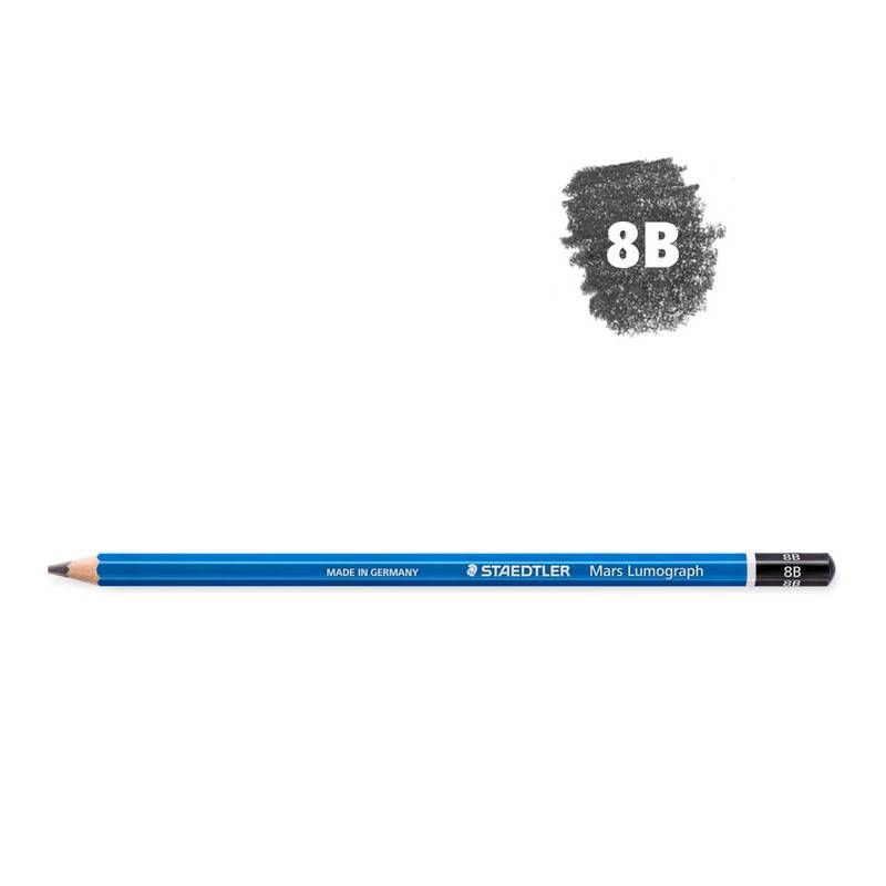 LAPIS GRADUADO STAEDTLER LUMOGRAPH CLASSIC 8B | Shopee Brasil
