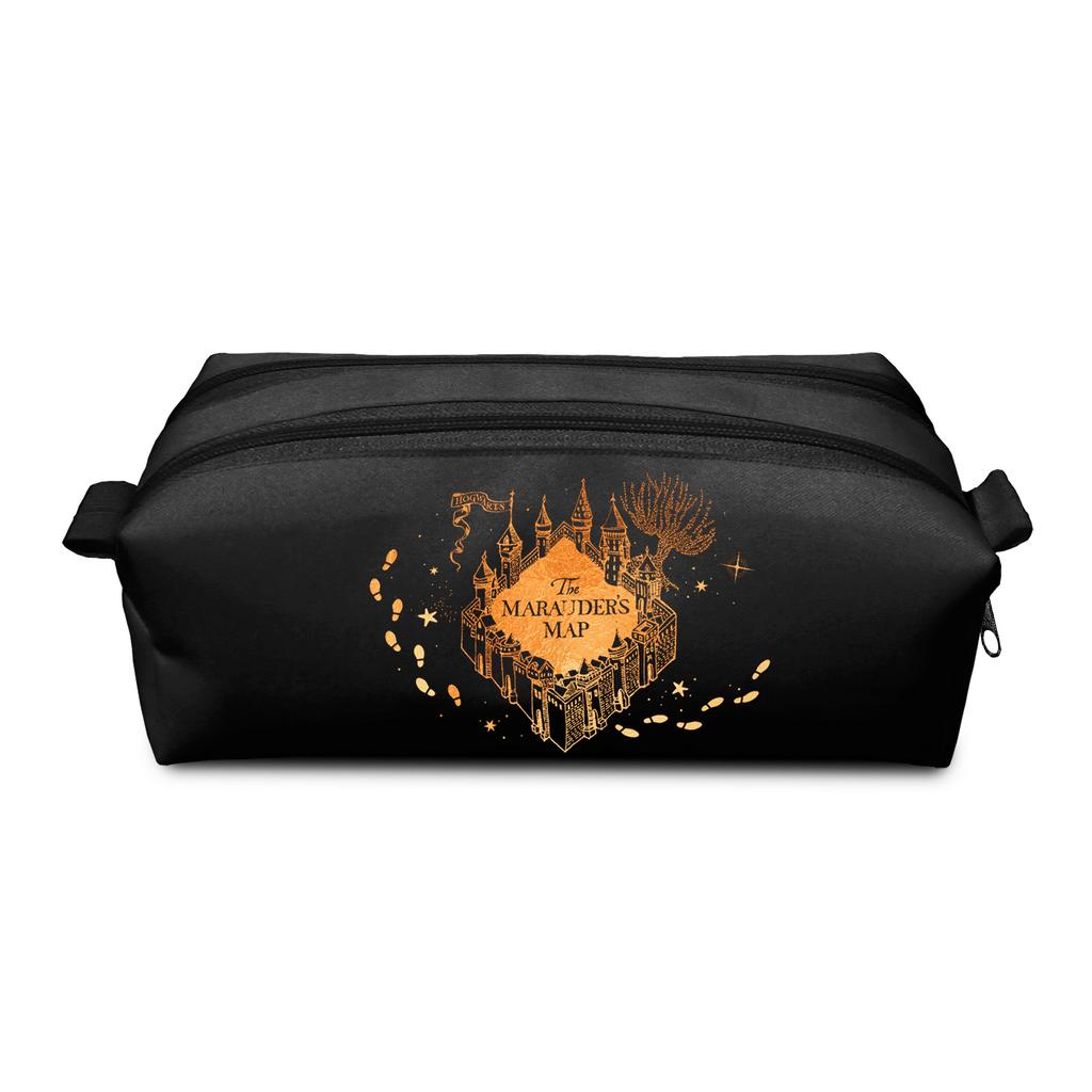 Estojo Duplo Preto Harry Potter Mapa do Maroto Gold | Shopee Brasil
