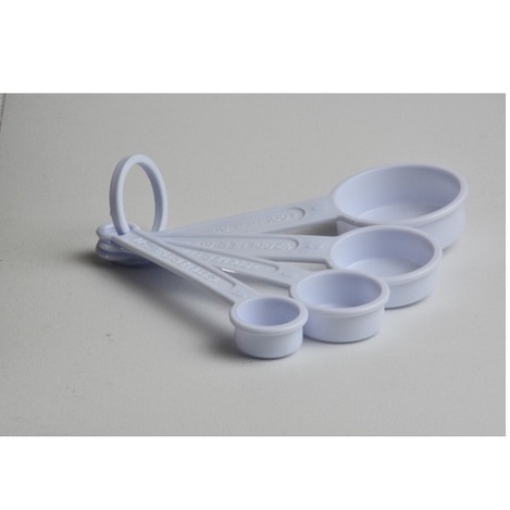 Colher de Medida -4 Peças (Branca) | Shopee Brasil