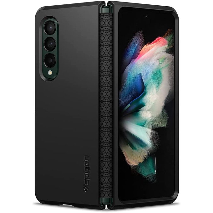 Spigen Capa Tough Armor projetada para Galaxy Z Fold 3 (2021) - Preta | Shopee Brasil