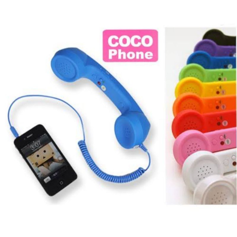 Coco Phone Fone de ouvido estilo retrô similar aos clássicos monofones ...