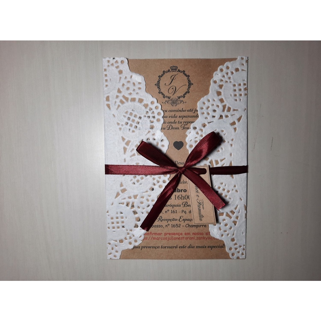 Convite Completo Envelopes Lindos P/ Convite De Casamento Chique ...