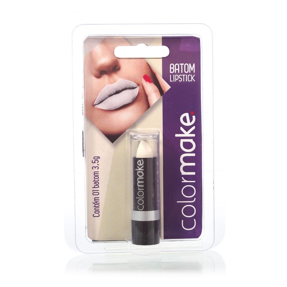 Batom Lipstick Branco - Color Make | Shopee Brasil