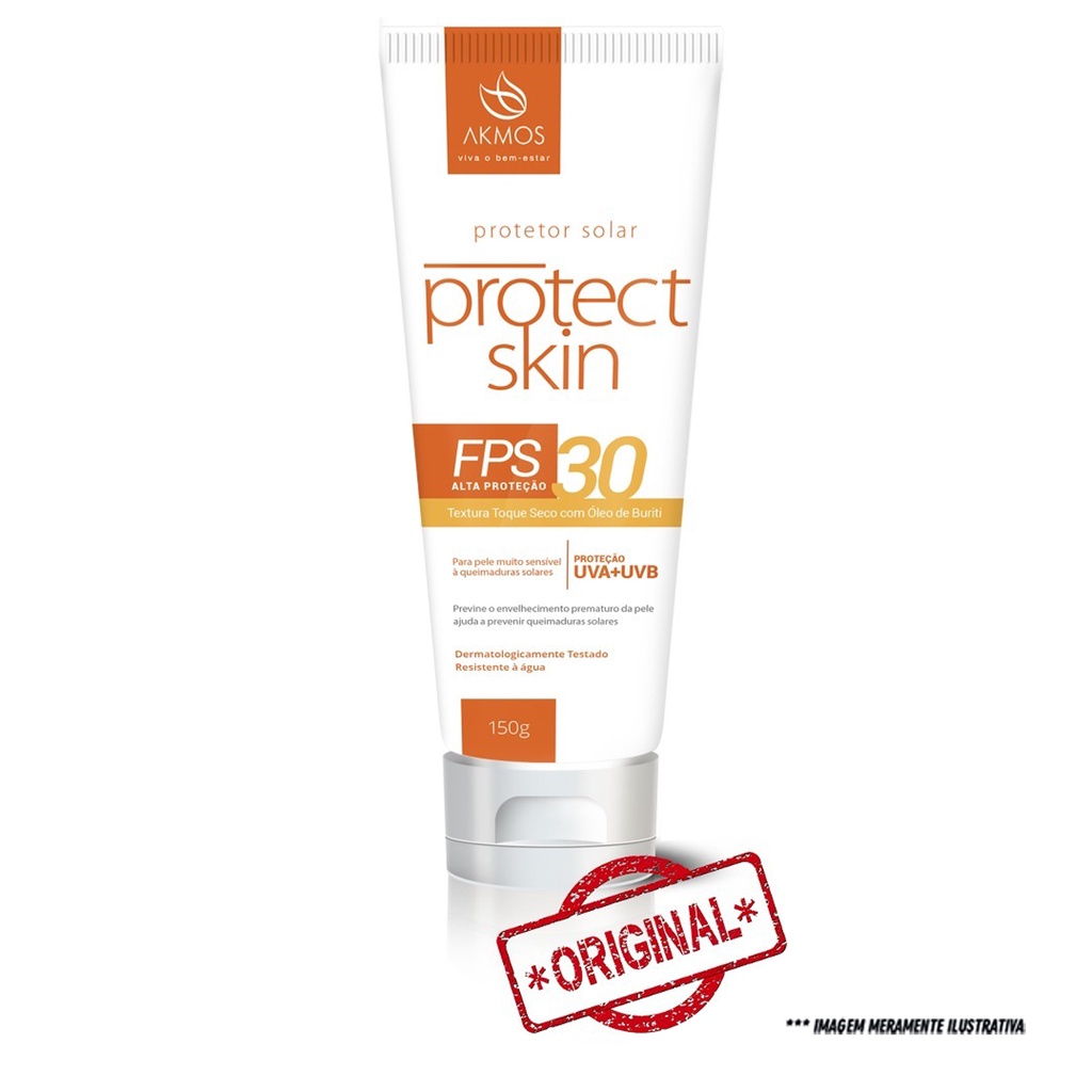 Protetor Solar Hidratante - Protect Skin Fps 30 Uva+uvb | Shopee Brasil