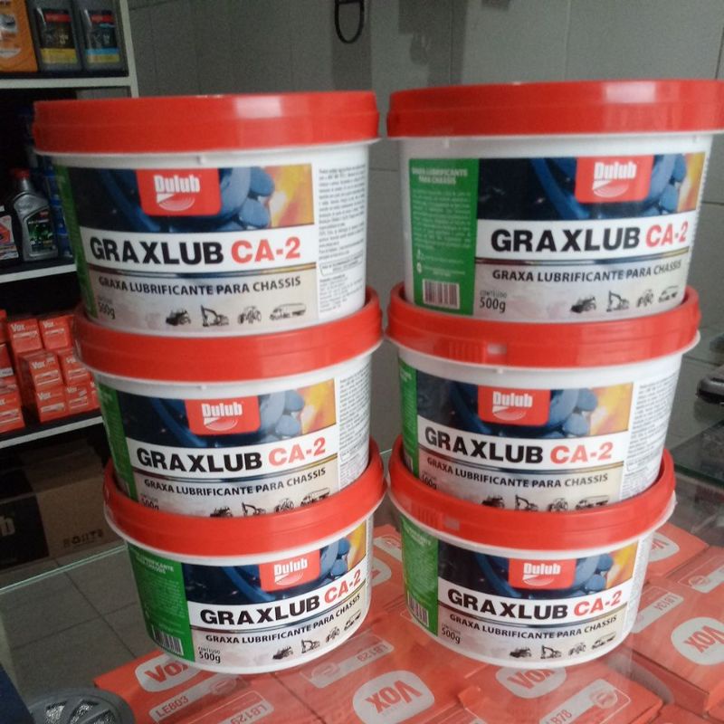 GRAXLUB CA-2 GRAXA LUBRIFICANTE PARA CHASSIS 500g | Shopee Brasil