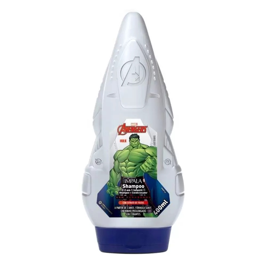 Shampoo Infantil - 2 em 1 - Hulk - Impala - 400ml - 1 Un - Rizzo ...