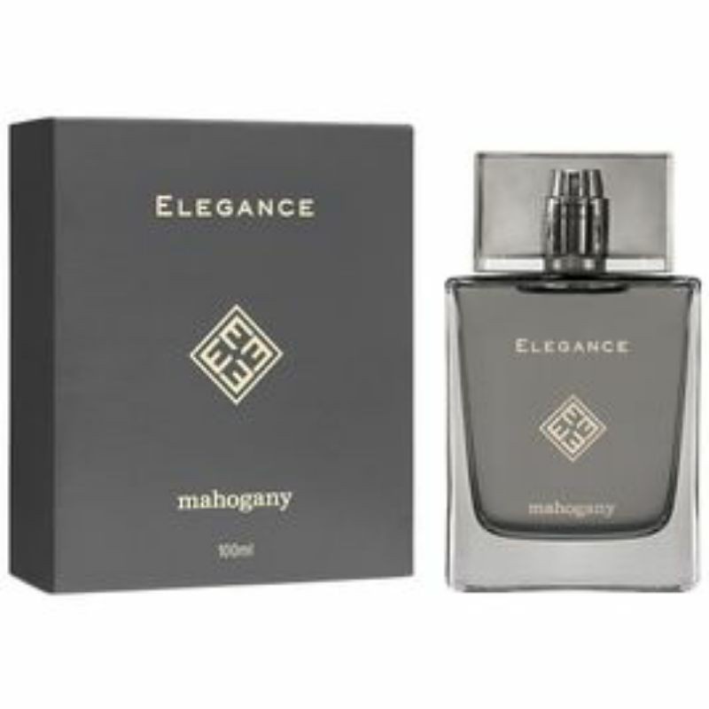 Perfume Elegance 100ml Masculino Mahogany - ENVIO IMEDIATO | Shopee Brasil