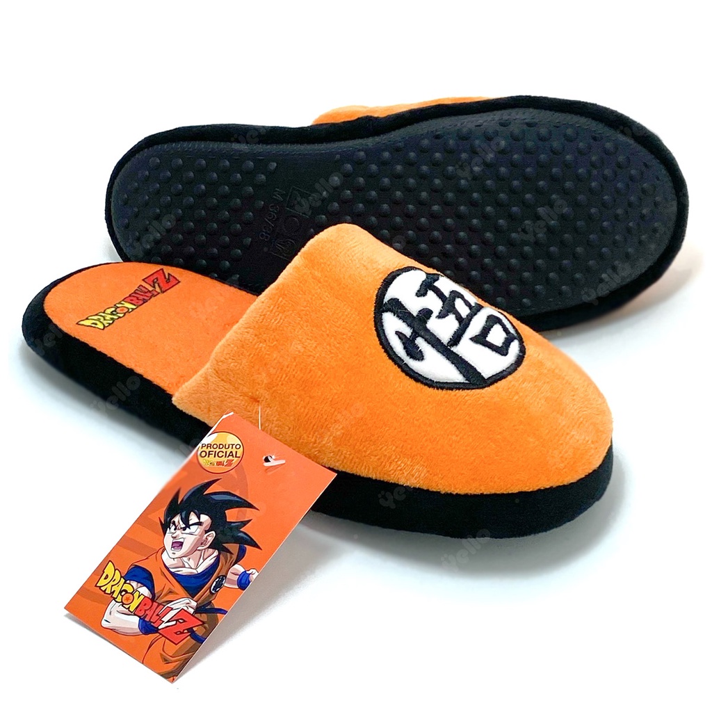 Pantufa Dragon Ball Z Goku, Oficial Toei Animation, Solado De Borracha | Shopee Brasil