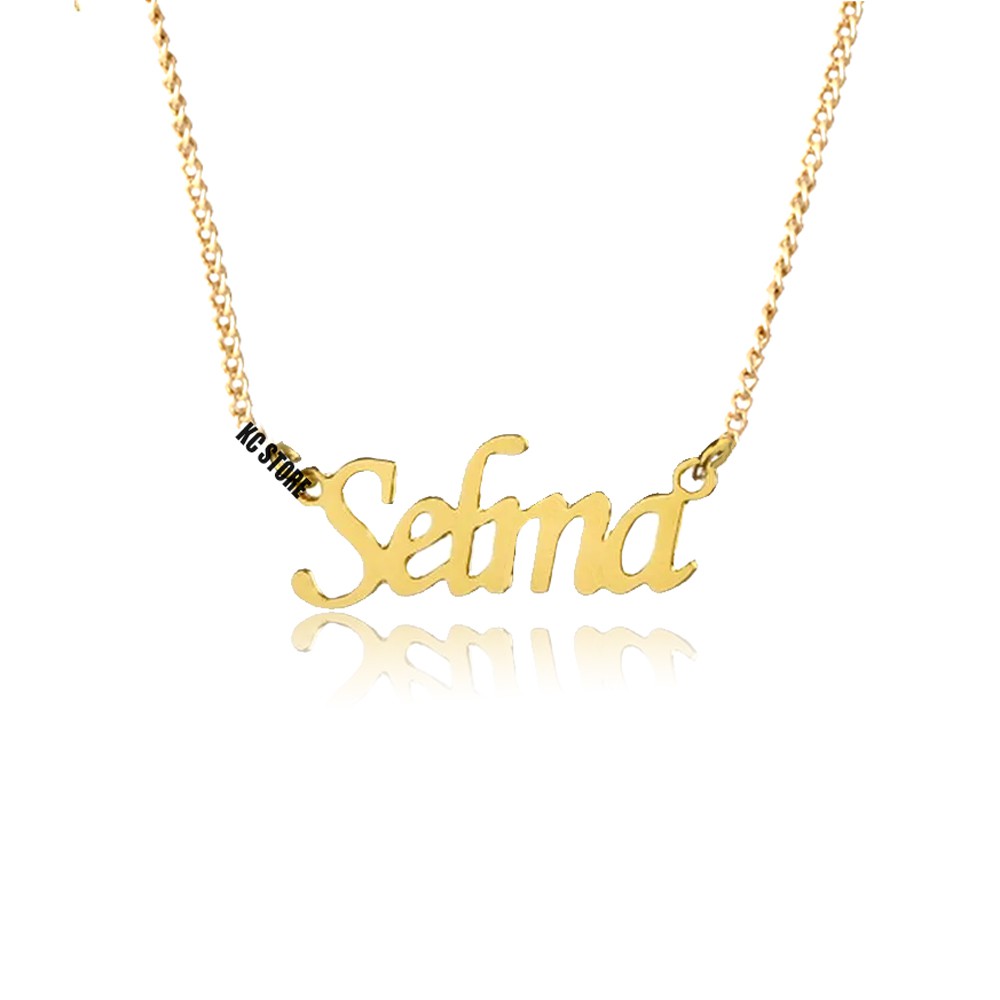 Colar corrente de Nome Personalizado nome Selma feminino adulto ...