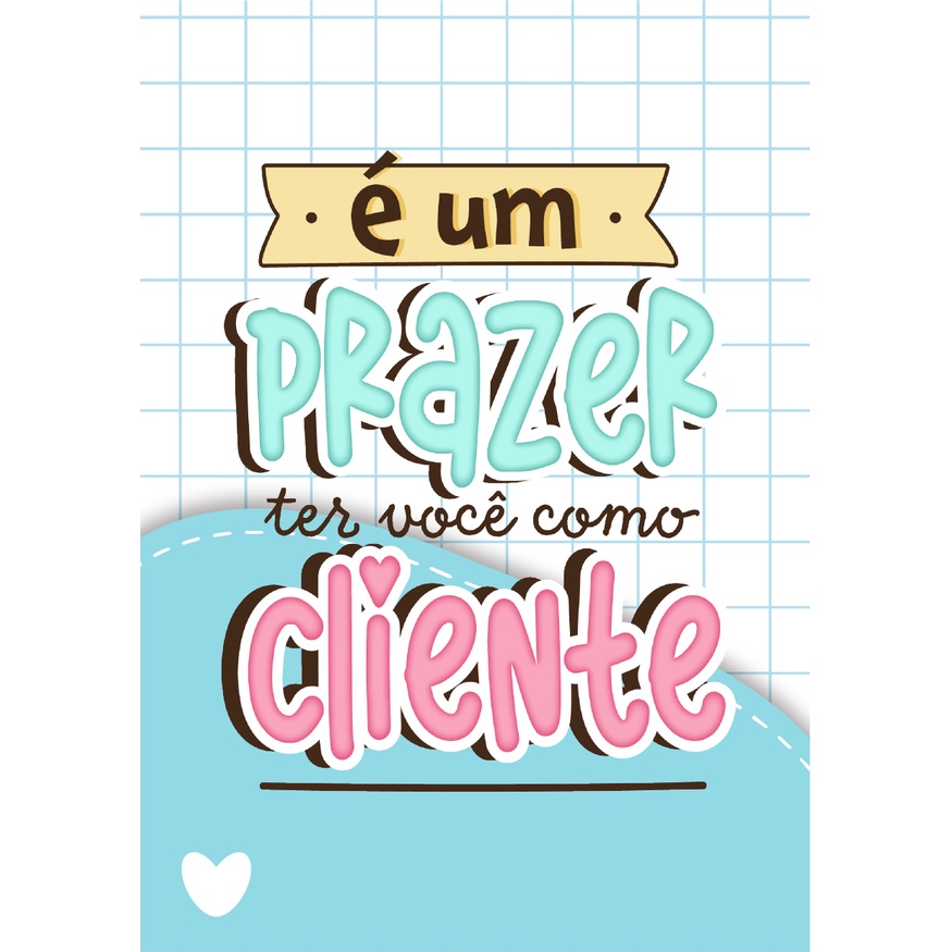 100 Cartões de Agradecimento Fofos para seus Clientes com Frase ...