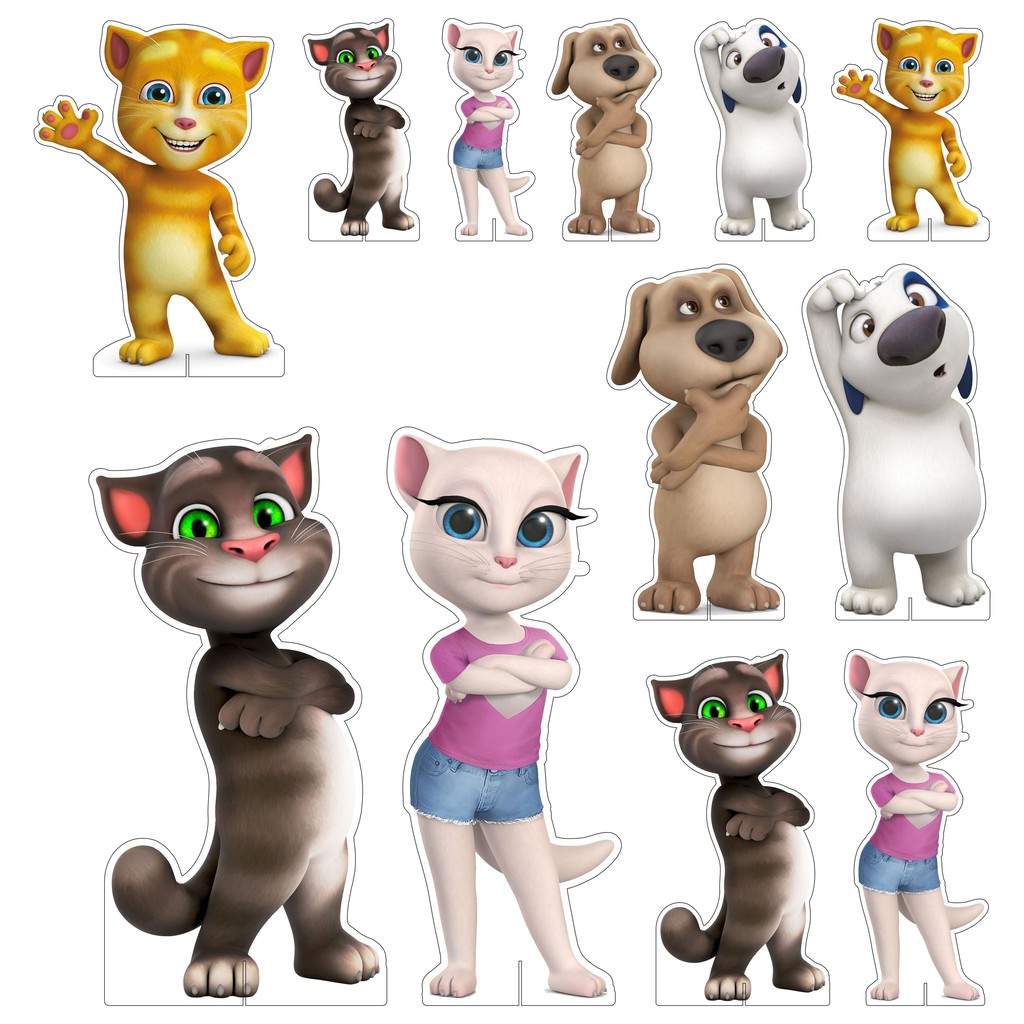 Kit Display Festa Infantil Talking Tom E Amigos DK | Shopee Brasil