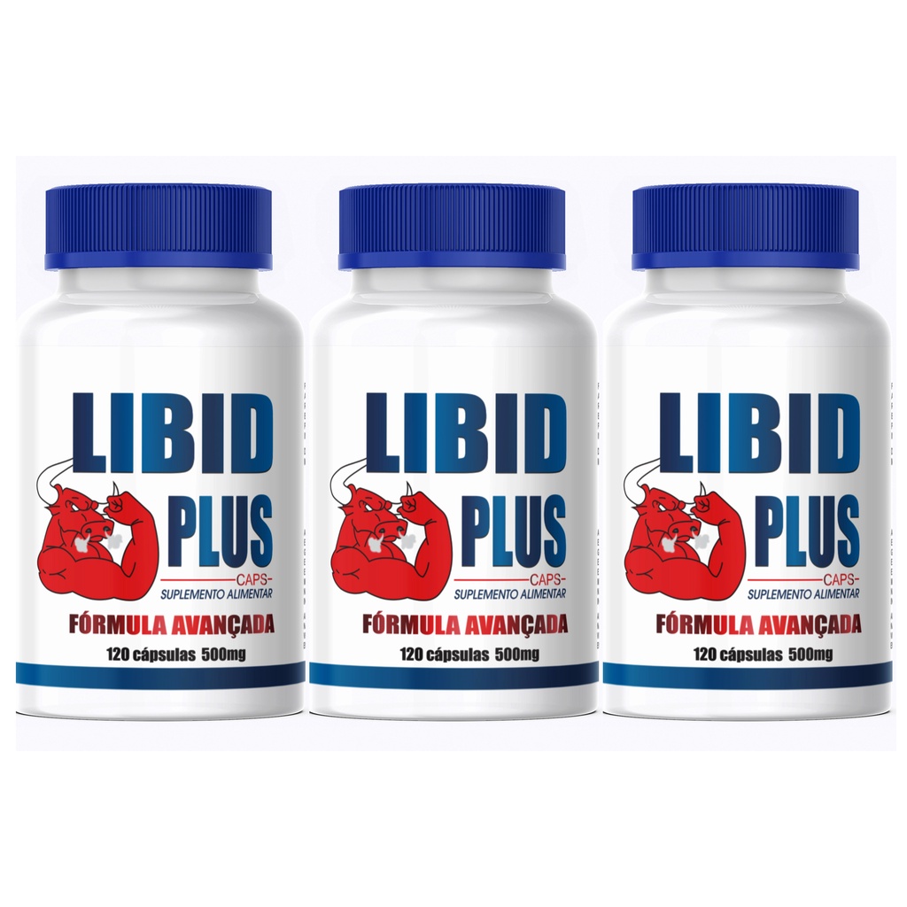 3un. Libid Plus Original +Disposição +Vigor +Libido 360 Capsulas ...