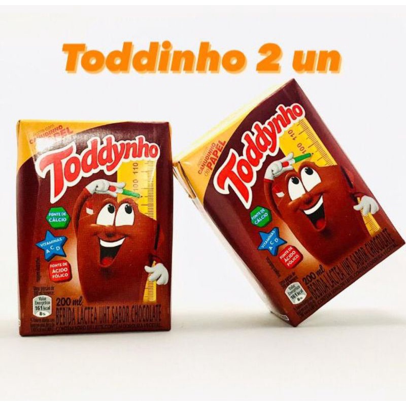 Kit 2 un. Toddynho Bebida achocolatado pronto 200ml | Shopee Brasil