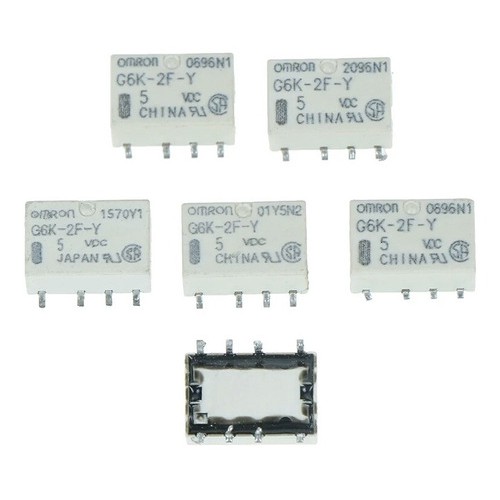 smd rele Micro Rele Smd G6k-2f-y 8pin Omron 5v N Aberto N Fechado ...