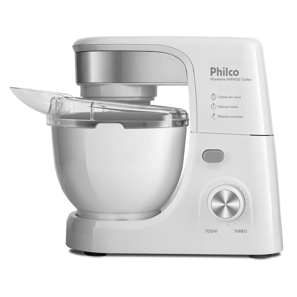 Batedeira Planetária Philco PHP500 Turbo - 500W 12 Velocidades | Shopee Brasil
