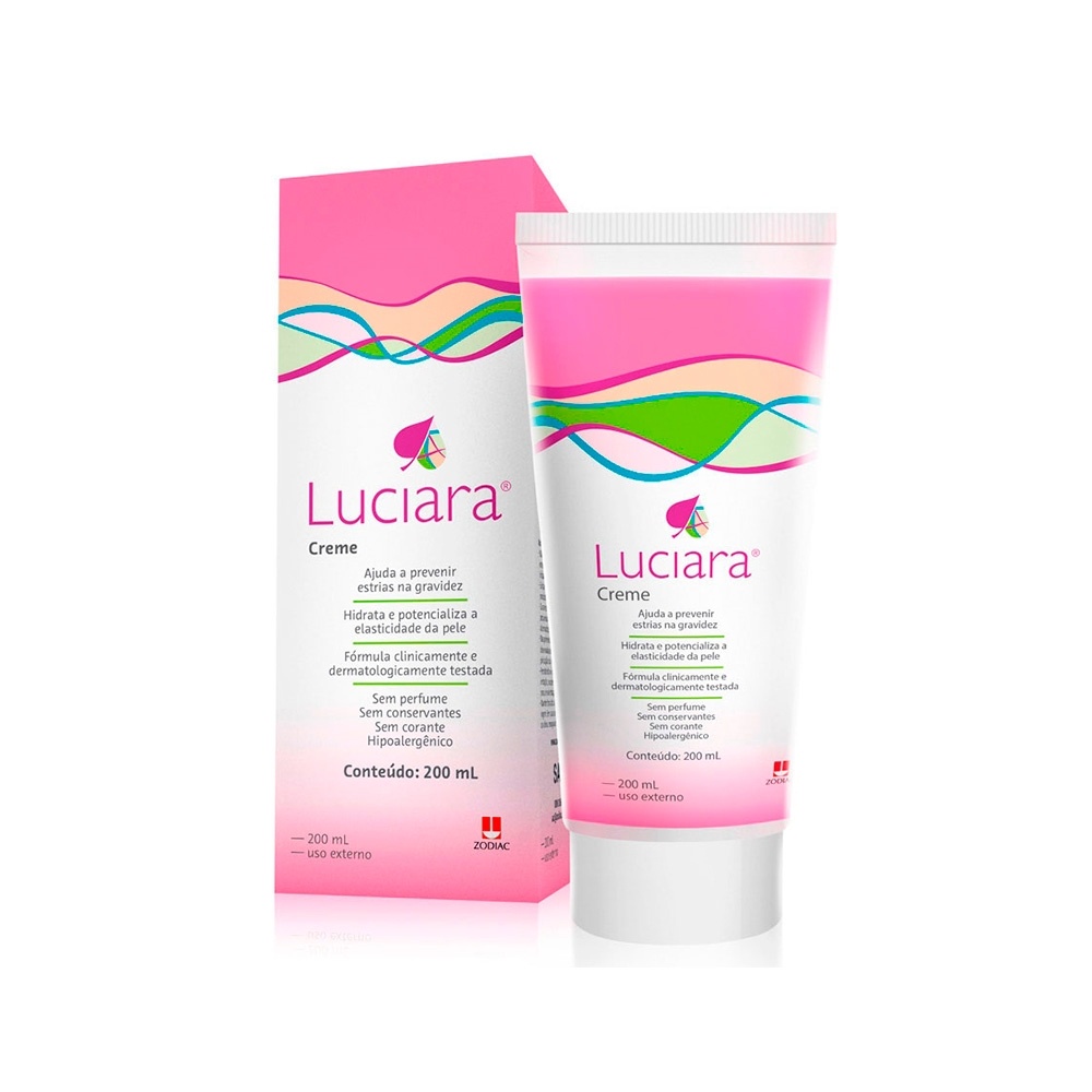 Luciara Creme Hidratante Gestante Preven Anti Estrias 200ml | Shopee Brasil