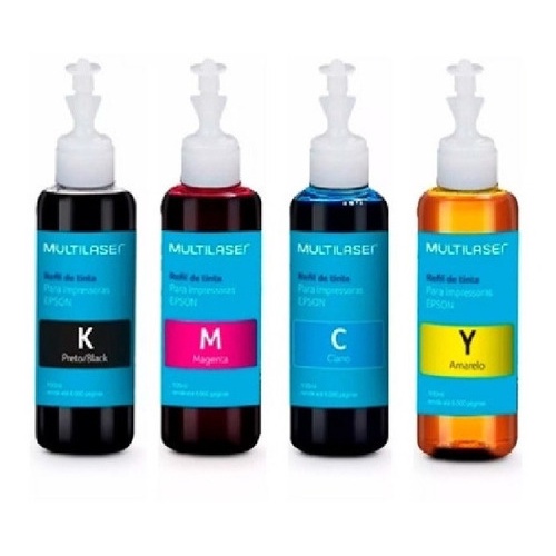 Tinta Refil Para Impressoras Universal Multilaser - 100ML | Shopee Brasil