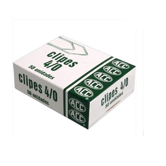 Clips Nº4/0 Galvanizado Caixa Com 50 Unidades ACC | Shopee Brasil