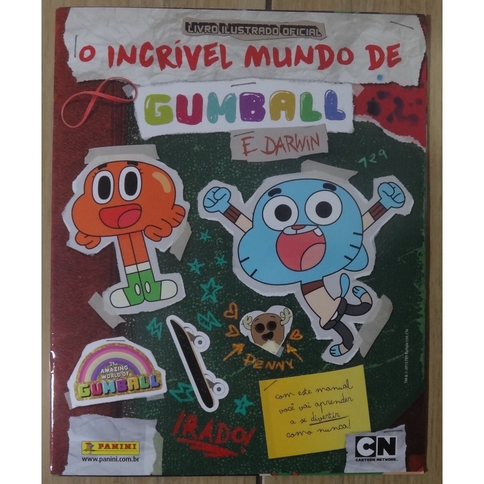 Álbum Figurinha O Incrível Mundo De Gumball Completo | Shopee Brasil