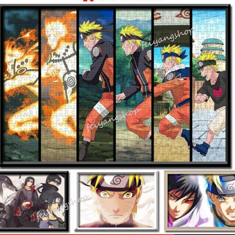 Puzzle Naruto Manga Naruto Itachi Sasuke Quebra Cabeça 1000 Peças De ...