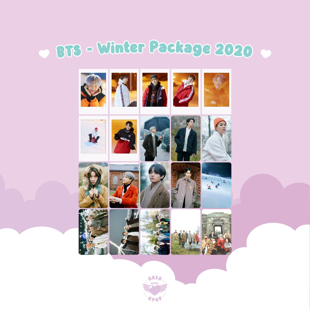 Kit BTS - Winter Package 2020 - Fanmade Polaroids e Photocards | Shopee Brasil