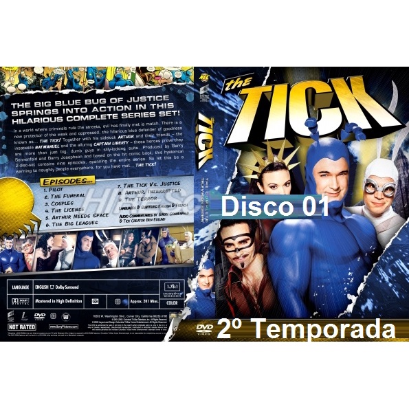 Dvd The Tick - 2ª Temporada Completa - Legendado ou Dublado - 02 Discos ...