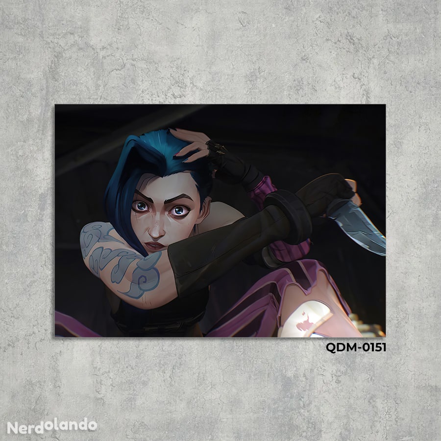 Jinx - Arcane (League of Legends) 151 - Quadro MDF 14x20 | Shopee Brasil
