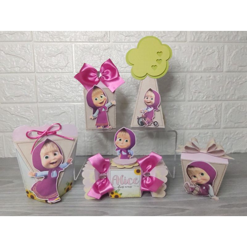 Kit Personalizado Masha e o Urso | Shopee Brasil