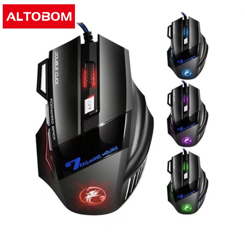 Mouse Gamer Laser X7 3200dpi Led Rgb Usb 7 Botões Profissional Original | Shopee Brasil