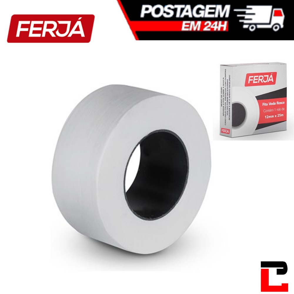 Fita Veda Rosca 12mm x 25m Ferjá | Shopee Brasil