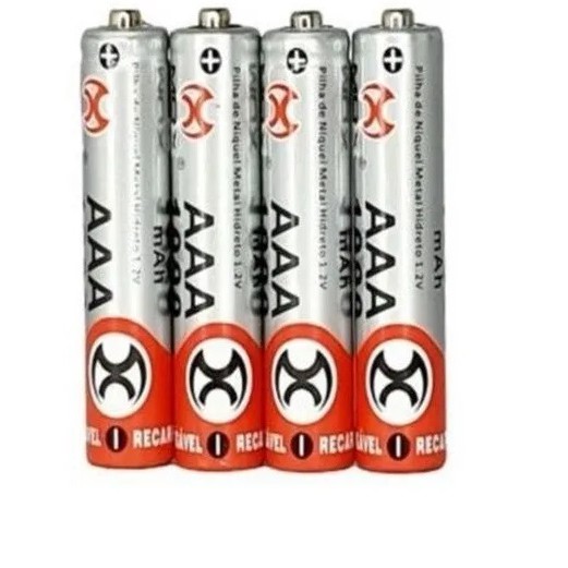 Pilha Rec. AAA Mox - 1700mAh c/04 MO-AAA1700B2 *imagem ilustrativa ...