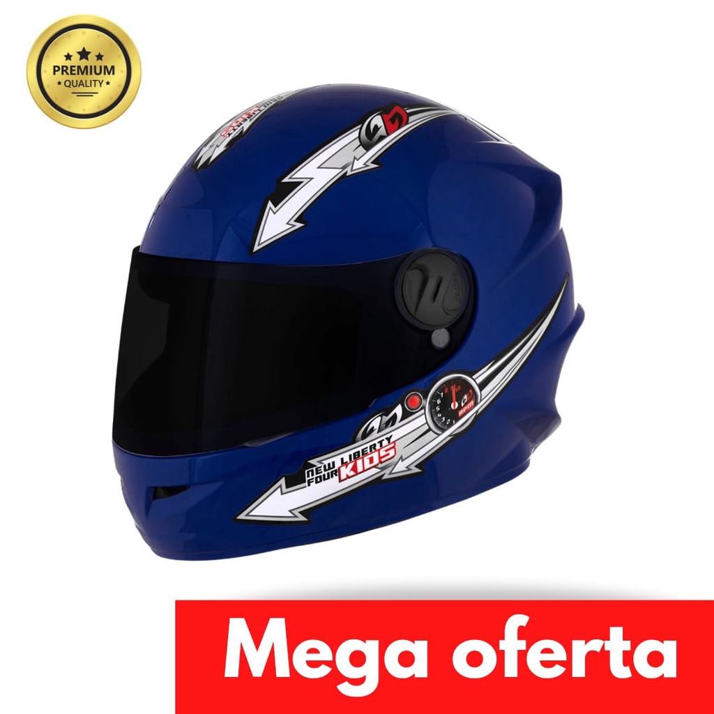 Capacete Masculino Criança Kids Moto Infantil Menino Liberty 4 R8 For ...