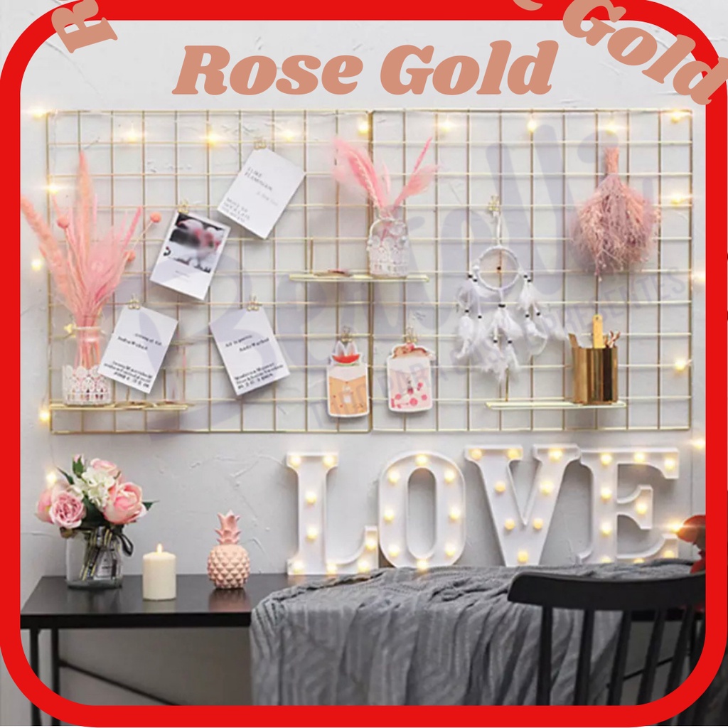 Memory Board Rose Gold Grade De Foto e E Recados Mais Mini Prendedor | Shopee Brasil