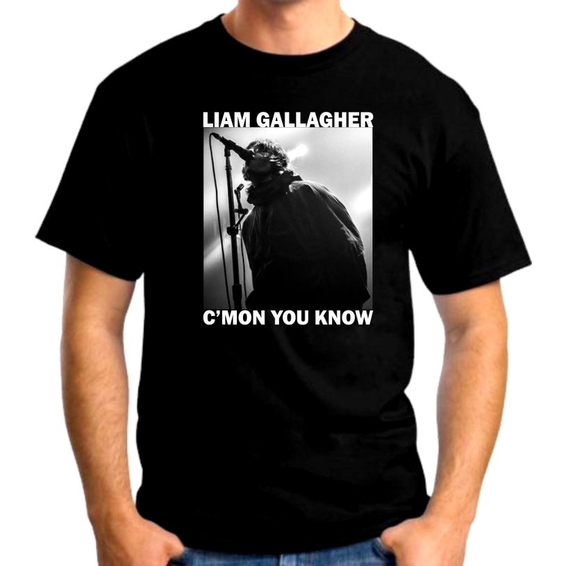 Camiseta Liam Gallagher C'mon You Know | Shopee Brasil